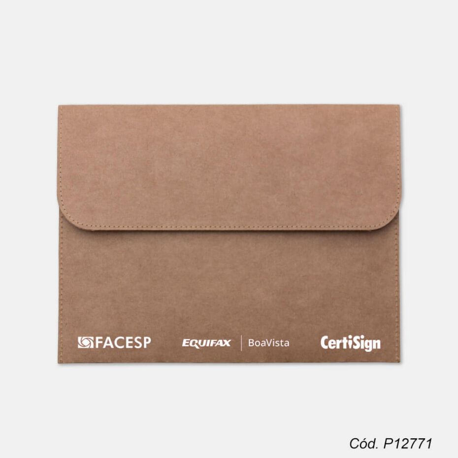 Pasta Envelope de Papel Kraft Personalizada – Brindes SP