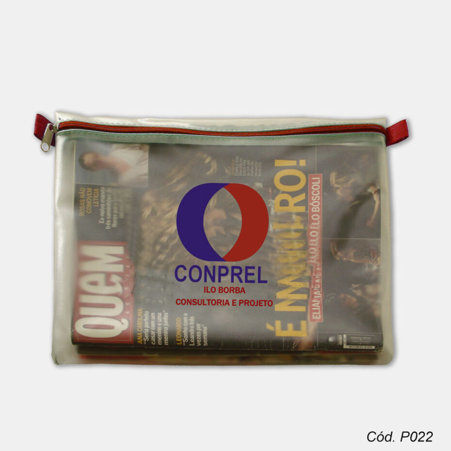 Pasta Envelope Transparente Personalizada – Brindes SP